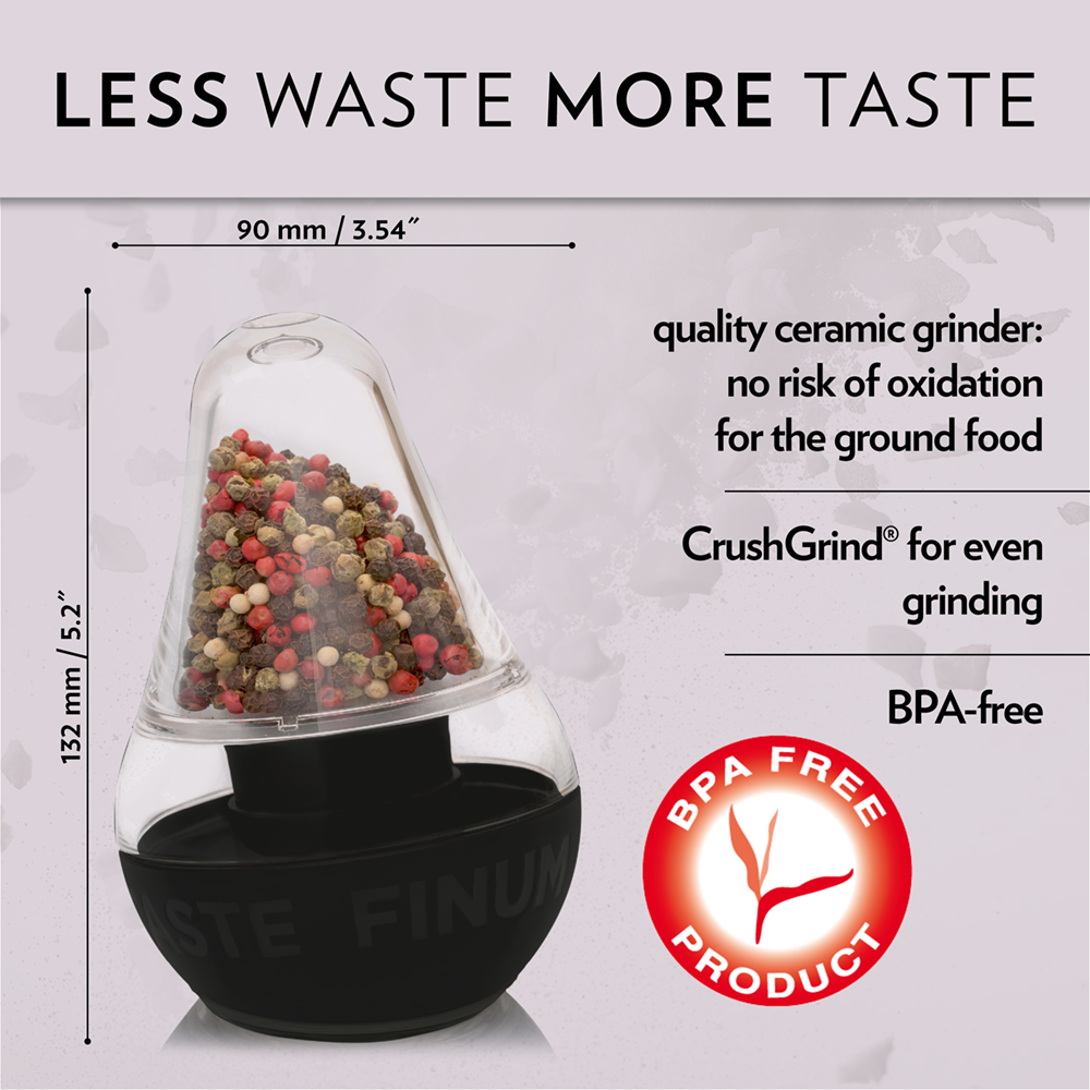 LOOK TOUCH TASTE™ spice grinder (transparent)61 – finumus